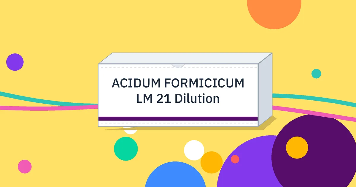 Symbolbild: Packung mit der Aufschrift ACIDUM FORMICICUM LM 21 Dilution (PZN 12752001) – Verfügbarkeit und Bezug in Apotheken in Frankfurt am Main