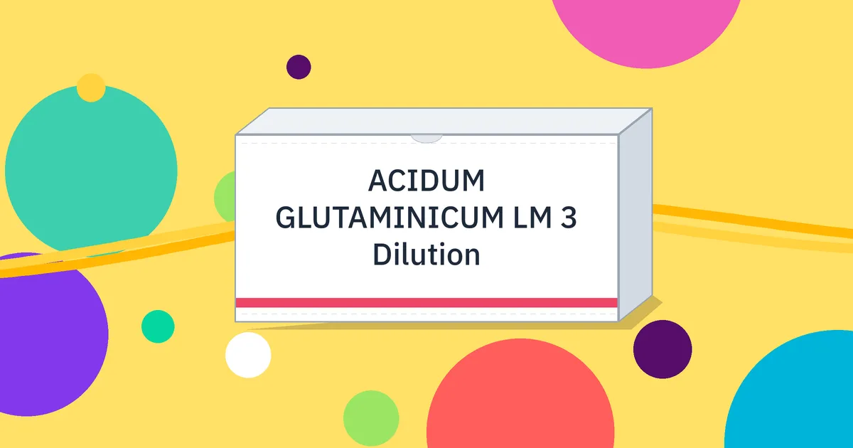 Symbolbild: Packung mit der Aufschrift ACIDUM GLUTAMINICUM LM 3 Dilution (PZN 13276293) – Verfügbarkeit und Bezug in Apotheken in Frankfurt am Main