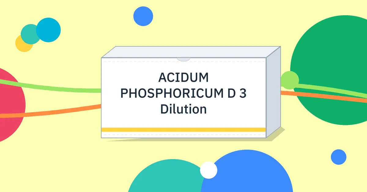 Symbolbild: Packung mit der Aufschrift ACIDUM PHOSPHORICUM D 3 Dilution (PZN 02605316) – Verfügbarkeit und Bezug in Apotheken in Frankfurt am Main