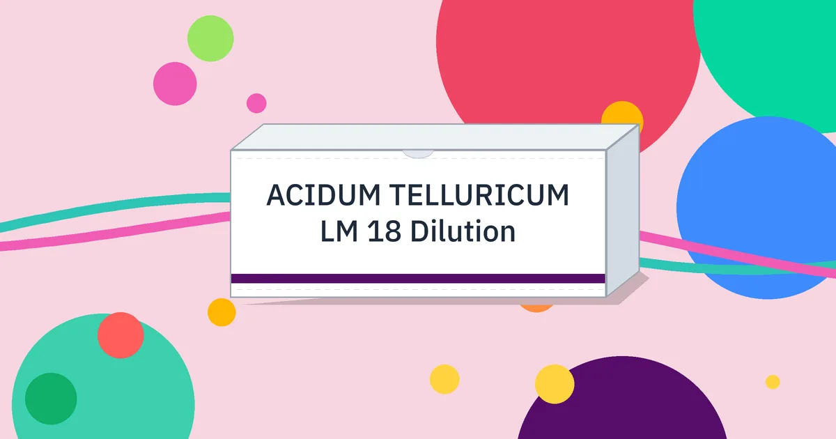 Symbolbild: Packung mit der Aufschrift ACIDUM TELLURICUM LM 18 Dilution (PZN 13287782) – Verfügbarkeit und Bezug in Apotheken in Frankfurt am Main