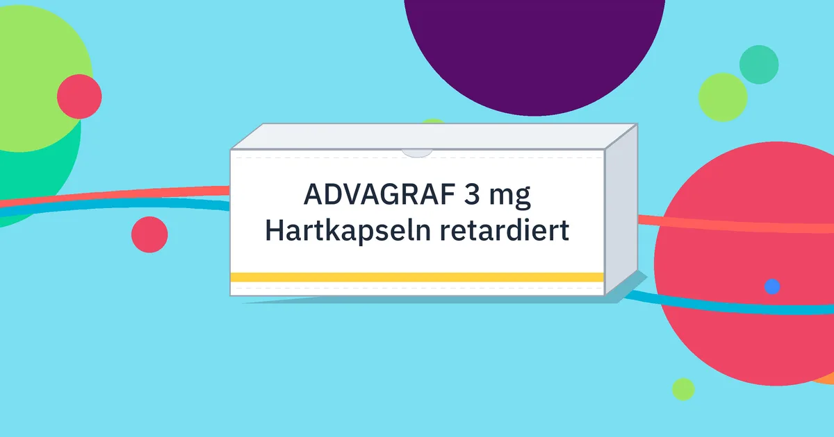 Symbolbild: Packung mit der Aufschrift ADVAGRAF 3 mg Hartkapseln retardiert (PZN 10315963) – Verfügbarkeit und Bezug in Apotheken in Frankfurt am Main