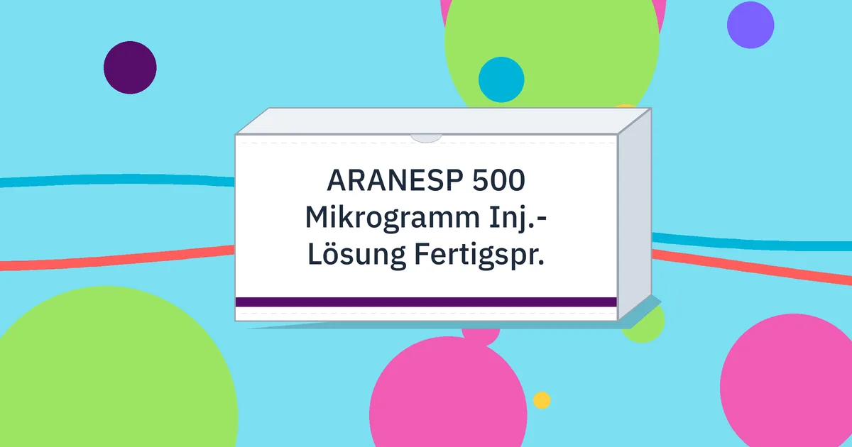 Symbolbild: Packung mit der Aufschrift ARANESP 500 Mikrogramm Inj.-Lösung Fertigspr. (PZN 13703447) – Verfügbarkeit und Bezug in Apotheken in Frankfurt am Main