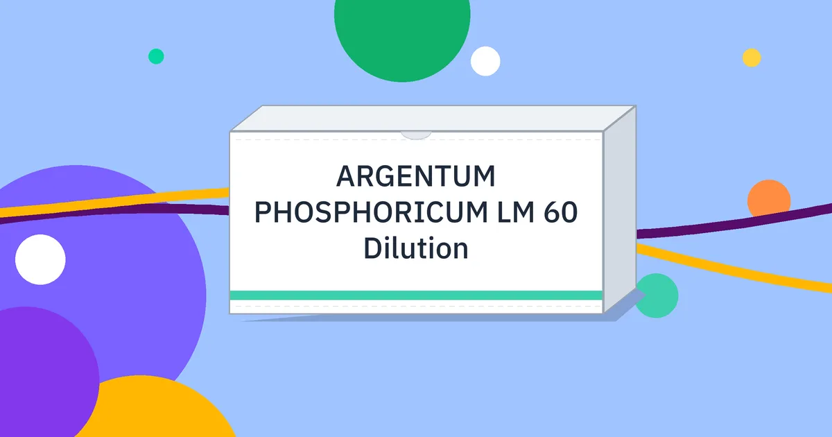 Symbolbild: Packung mit der Aufschrift ARGENTUM PHOSPHORICUM LM 60 Dilution (PZN 12769846) – Verfügbarkeit und Bezug in Apotheken in Frankfurt am Main
