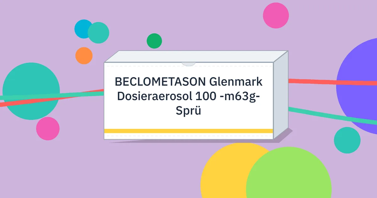 Symbolbild: Packung mit der Aufschrift BECLOMETASON Glenmark Dosieraerosol 100 -m63g-Sprü (PZN 16894169) – Verfügbarkeit und Bezug in Apotheken in Frankfurt am Main