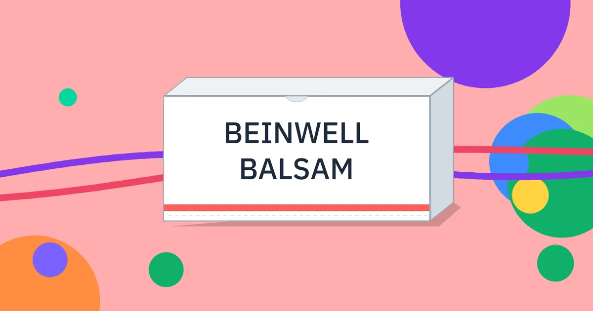 Symbolbild: Packung mit der Aufschrift BEINWELL BALSAM (PZN 02419795) – Verfügbarkeit und Bezug in Apotheken in Frankfurt am Main