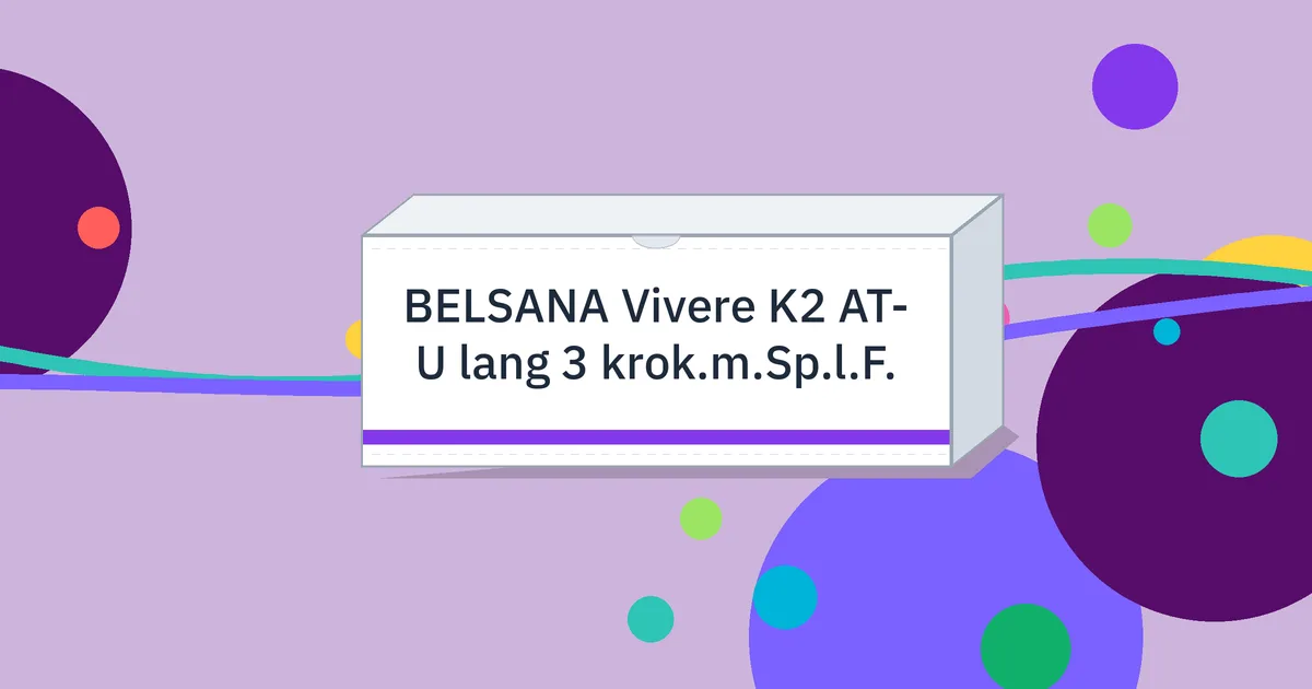 Symbolbild: Packung mit der Aufschrift BELSANA Vivere K2 AT-U lang 3 krok.m.Sp.l.F. (PZN 08537490) – Verfügbarkeit und Bezug in Apotheken in Frankfurt am Main