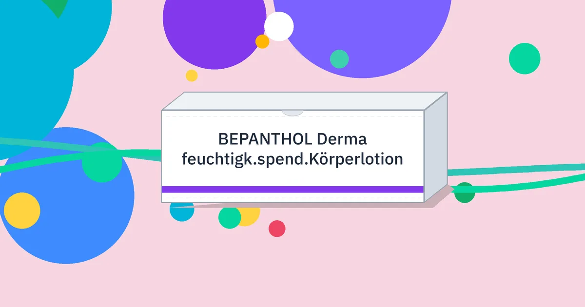 Symbolbild: Packung mit der Aufschrift BEPANTHOL Derma feuchtigk.spend.Körperlotion (PZN 16529671) – Verfügbarkeit und Bezug in Apotheken in Frankfurt am Main