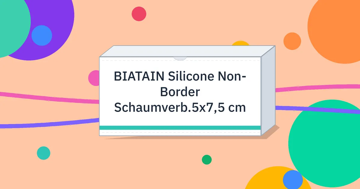 Symbolbild: Packung mit der Aufschrift BIATAIN Silicone Non-Border Schaumverb.5x7,5 cm (PZN 17850613) – Verfügbarkeit und Bezug in Apotheken in Frankfurt am Main