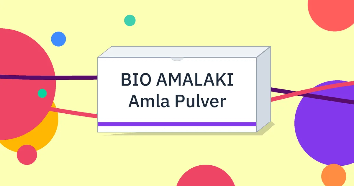 Symbolbild: Packung mit der Aufschrift BIO AMALAKI Amla Pulver (PZN 19362993) – Verfügbarkeit und Bezug in Apotheken in Frankfurt am Main