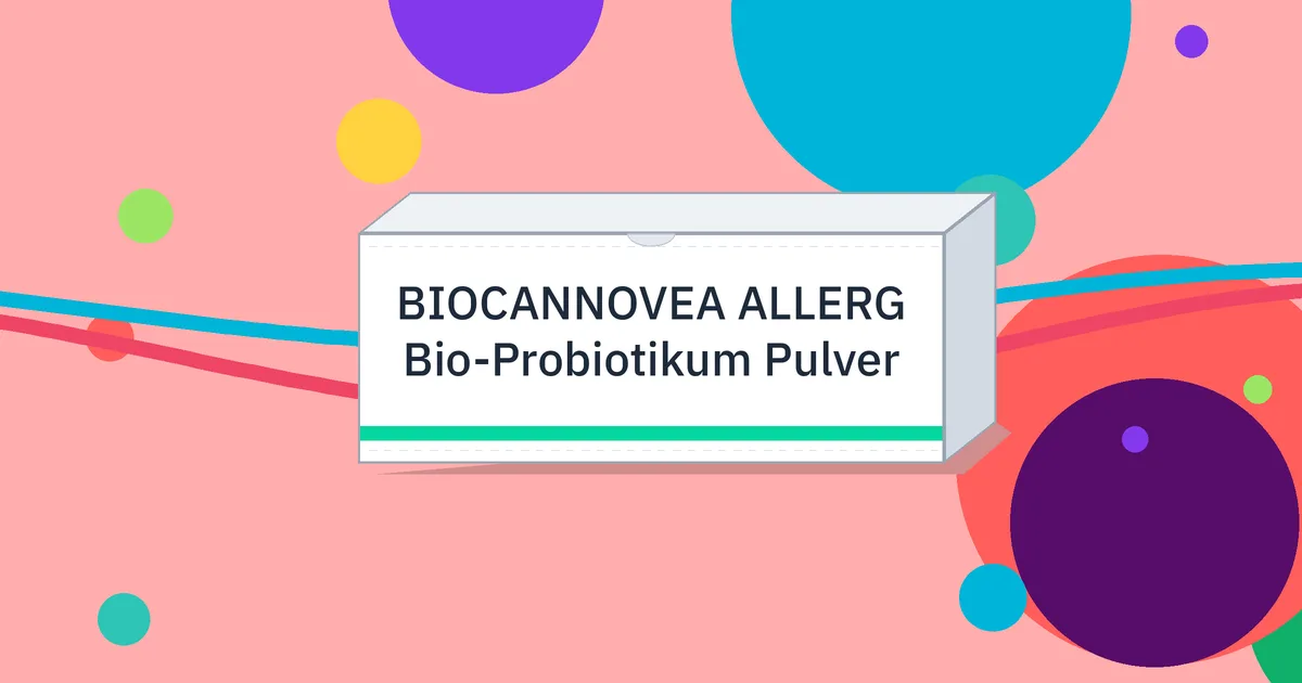 Symbolbild: Packung mit der Aufschrift BIOCANNOVEA ALLERG Bio-Probiotikum Pulver (PZN 17851908) – Verfügbarkeit und Bezug in Apotheken in Frankfurt am Main