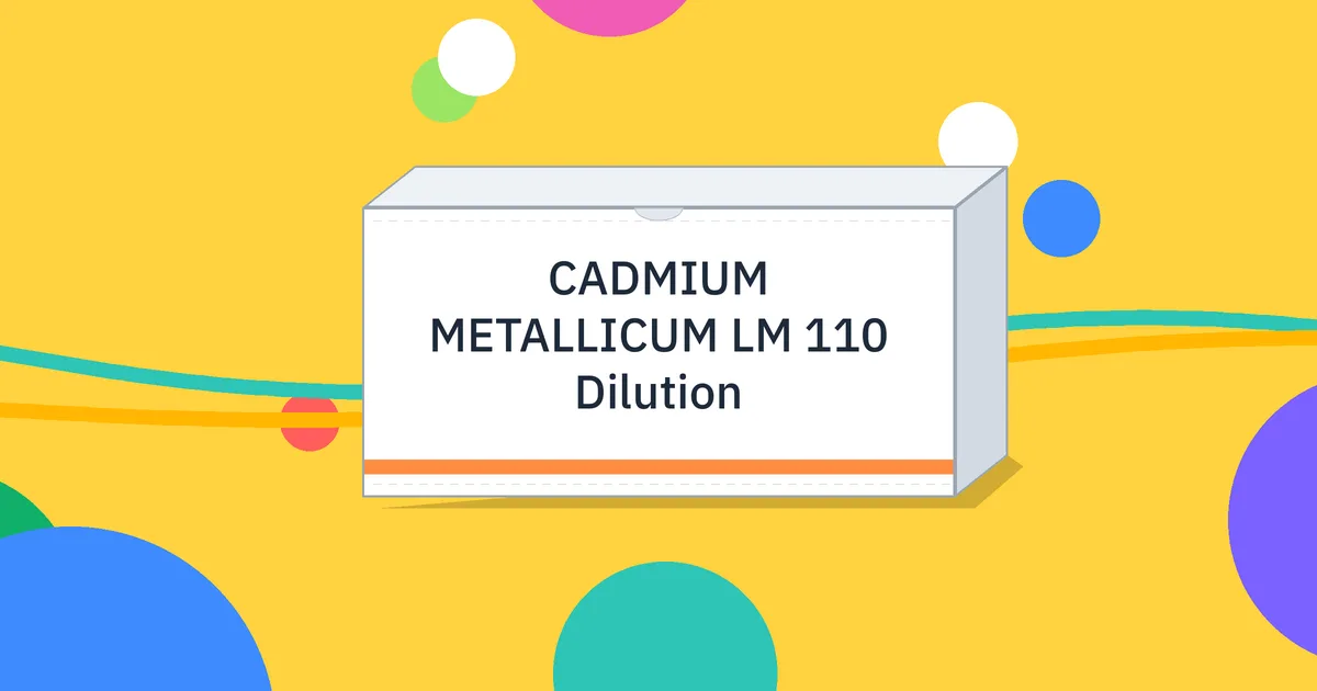 Symbolbild: Packung mit der Aufschrift CADMIUM METALLICUM LM 110 Dilution (PZN 13400793) – Verfügbarkeit und Bezug in Apotheken in Frankfurt am Main