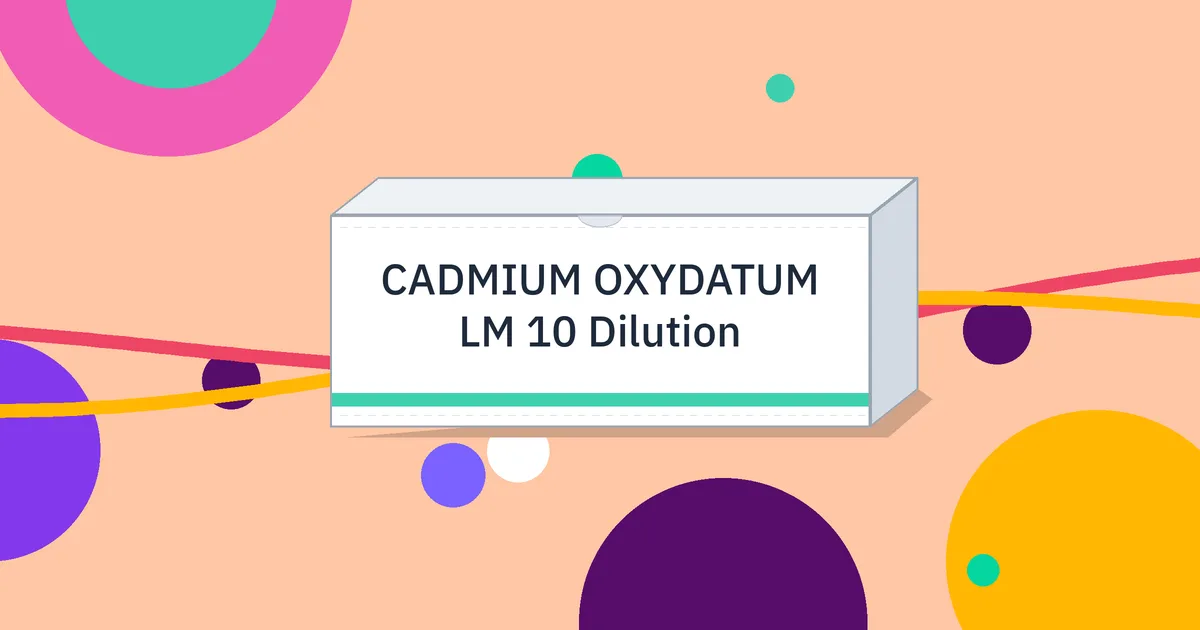 Symbolbild: Packung mit der Aufschrift CADMIUM OXYDATUM LM 10 Dilution (PZN 13401060) – Verfügbarkeit und Bezug in Apotheken in Frankfurt am Main