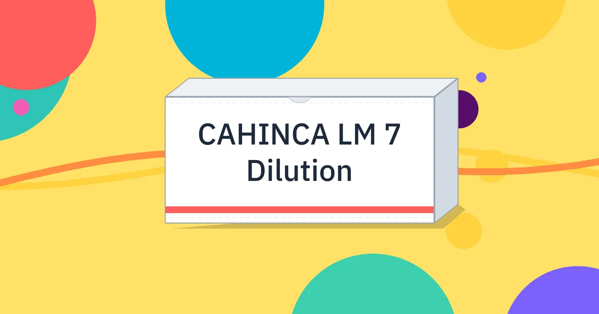 Symbolbild: Packung mit der Aufschrift CAHINCA LM 7 Dilution (PZN 13402852) – Verfügbarkeit und Bezug in Apotheken in Frankfurt am Main