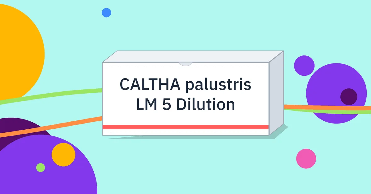 Symbolbild: Packung mit der Aufschrift CALTHA palustris LM 5 Dilution (PZN 13411526) – Verfügbarkeit und Bezug in Apotheken in Frankfurt am Main