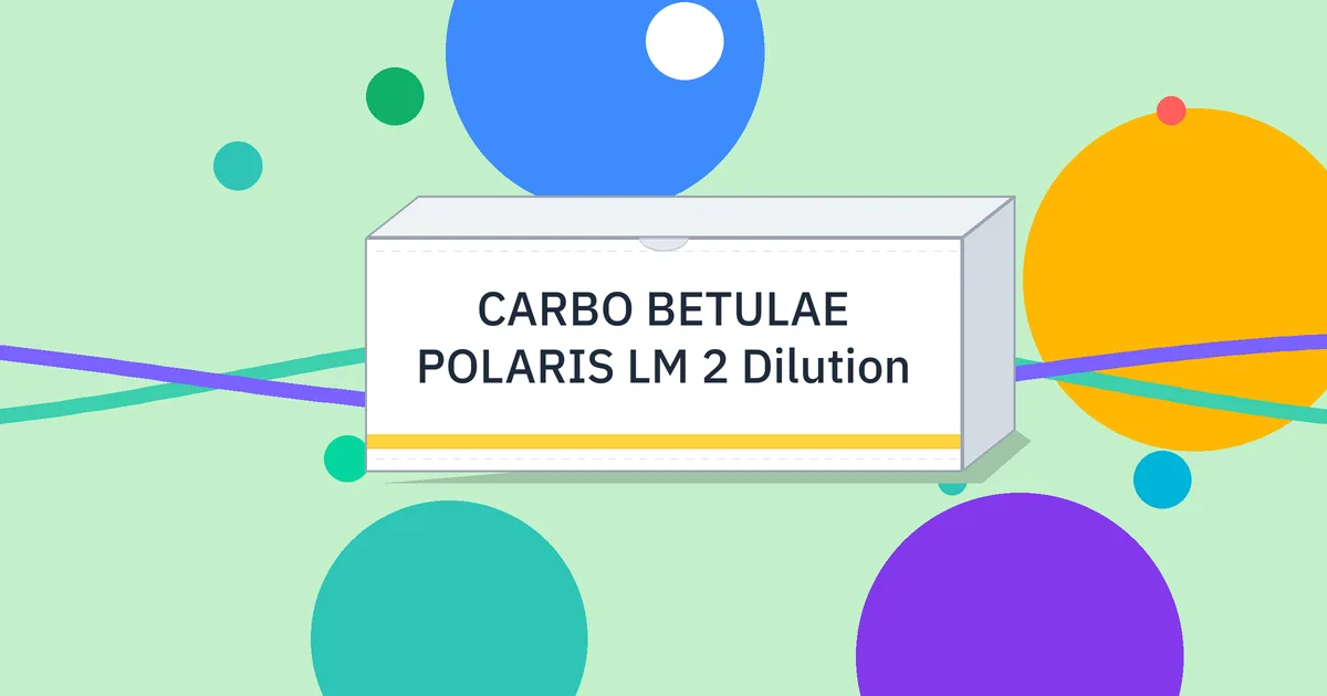 Symbolbild: Packung mit der Aufschrift CARBO BETULAE POLARIS LM 2 Dilution (PZN 13764093) – Verfügbarkeit und Bezug in Apotheken in Frankfurt am Main