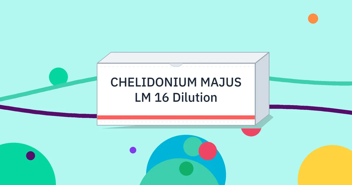 Symbolbild: Packung mit der Aufschrift CHELIDONIUM MAJUS LM 16 Dilution (PZN 12812996) – Verfügbarkeit und Bezug in Apotheken in Frankfurt am Main