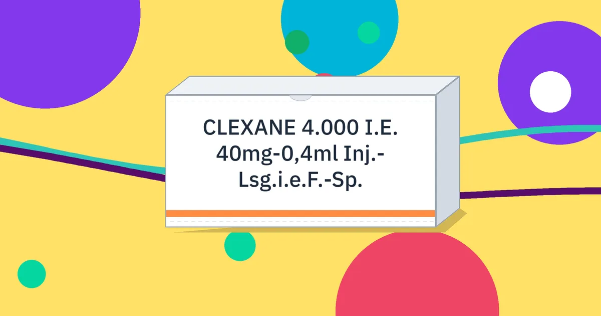 Symbolbild: Packung mit der Aufschrift CLEXANE 4.000 I.E. 40mg-0,4ml Inj.-Lsg.i.e.F.-Sp. (PZN 16731094) – Verfügbarkeit und Bezug in Apotheken in Frankfurt am Main