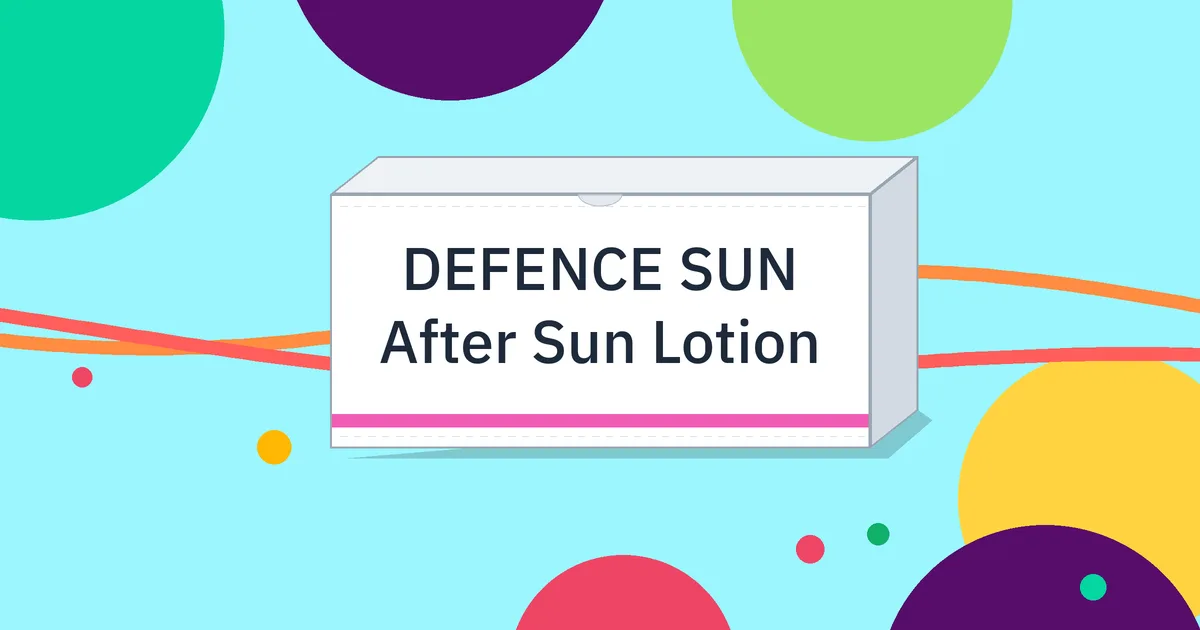 Symbolbild: Packung mit der Aufschrift DEFENCE SUN After Sun Lotion (PZN 11892711) – Verfügbarkeit und Bezug in Apotheken in Frankfurt am Main
