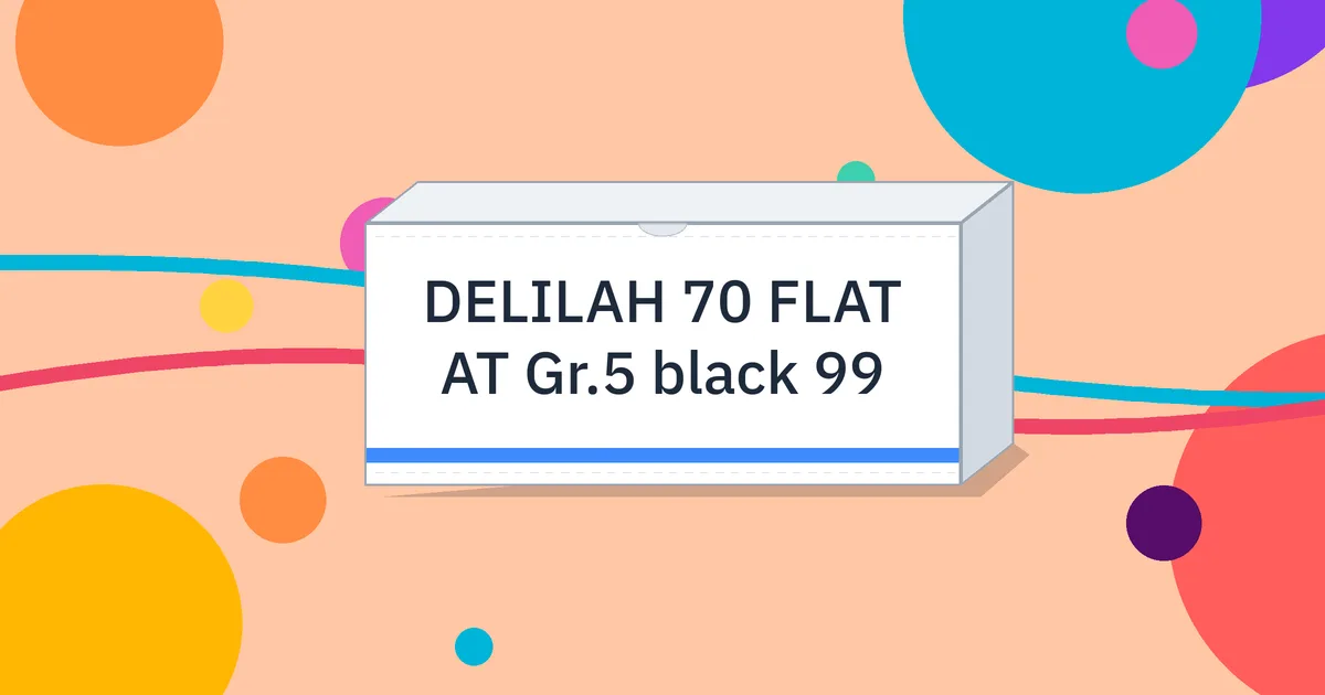 Symbolbild: Packung mit der Aufschrift DELILAH 70 FLAT AT Gr.5 black 99 (PZN 13848418) – Verfügbarkeit und Bezug in Apotheken in Frankfurt am Main