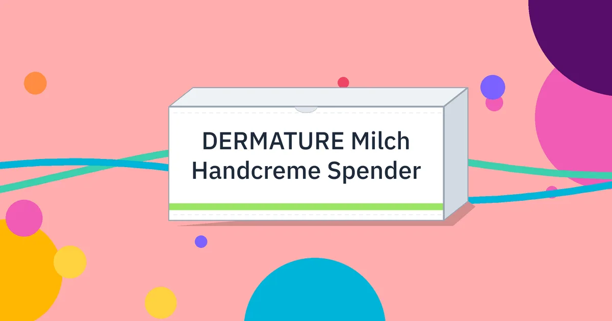 Symbolbild: Packung mit der Aufschrift DERMATURE Milch Handcreme Spender (PZN 19374080) – Verfügbarkeit und Bezug in Apotheken in Frankfurt am Main