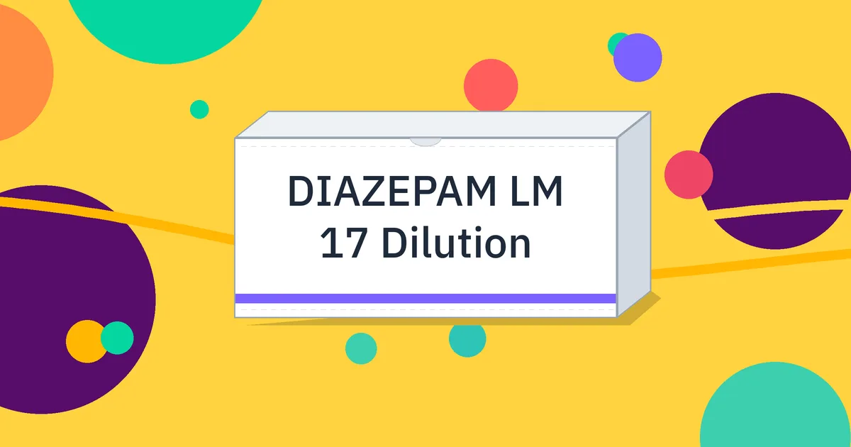 Symbolbild: Packung mit der Aufschrift DIAZEPAM LM 17 Dilution (PZN 12840886) – Verfügbarkeit und Bezug in Apotheken in Frankfurt am Main