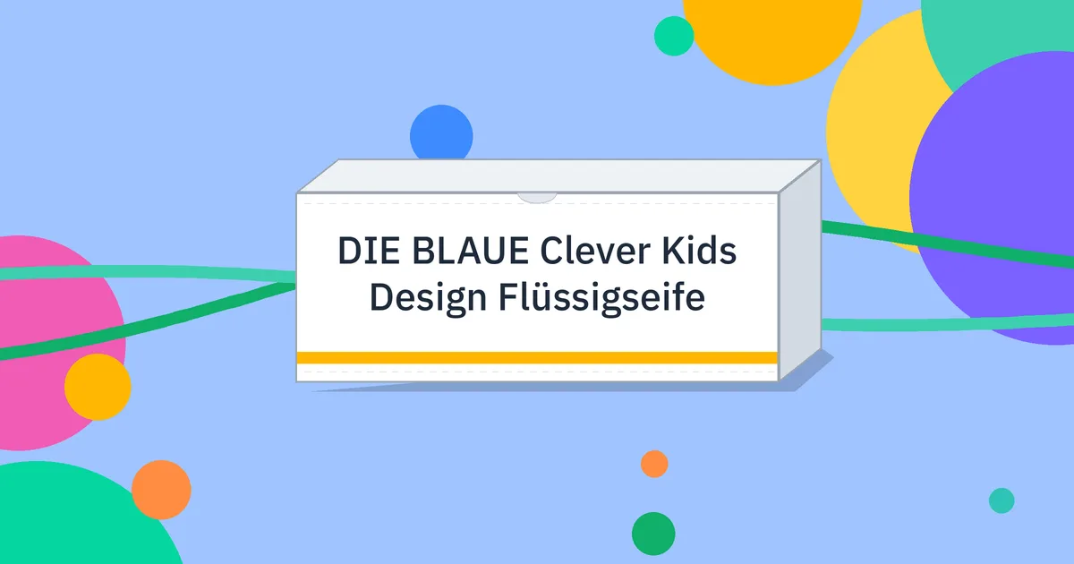Symbolbild: Packung mit der Aufschrift DIE BLAUE Clever Kids Design Flüssigseife (PZN 17531428) – Verfügbarkeit und Bezug in Apotheken in Frankfurt am Main