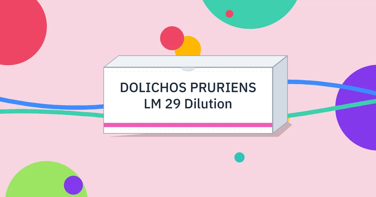 Symbolbild: Packung mit der Aufschrift DOLICHOS PRURIENS LM 29 Dilution (PZN 13466740) – Verfügbarkeit und Bezug in Apotheken in Frankfurt am Main