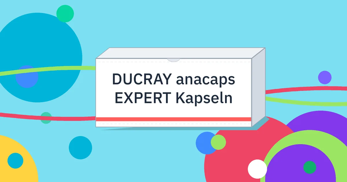 Symbolbild: Packung mit der Aufschrift DUCRAY anacaps EXPERT Kapseln (PZN 17885043) – Verfügbarkeit und Bezug in Apotheken in Frankfurt am Main