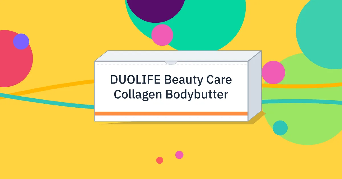 Symbolbild: Packung mit der Aufschrift DUOLIFE Beauty Care Collagen Bodybutter (PZN 16683610) – Verfügbarkeit und Bezug in Apotheken in Frankfurt am Main