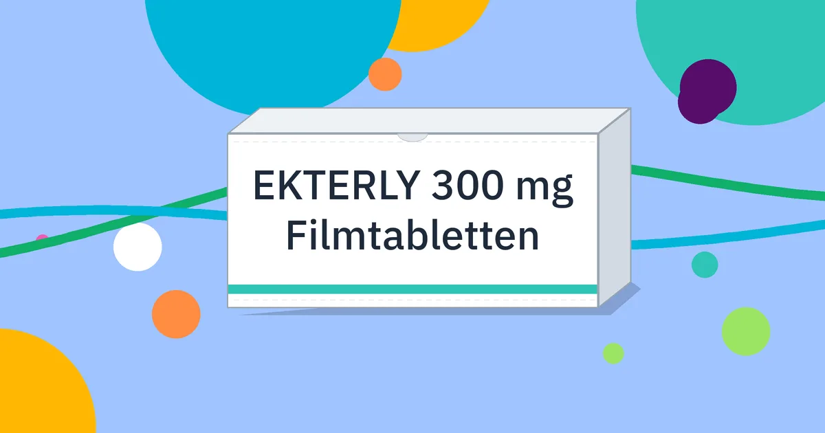 Symbolbild: Packung mit der Aufschrift EKTERLY 300 mg Filmtabletten (PZN 20091306) – Verfügbarkeit und Bezug in Apotheken in Frankfurt am Main