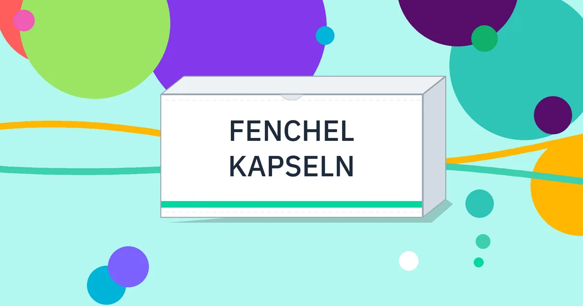 Symbolbild: Packung mit der Aufschrift FENCHEL KAPSELN (PZN 16325224) – Verfügbarkeit und Bezug in Apotheken in Frankfurt am Main