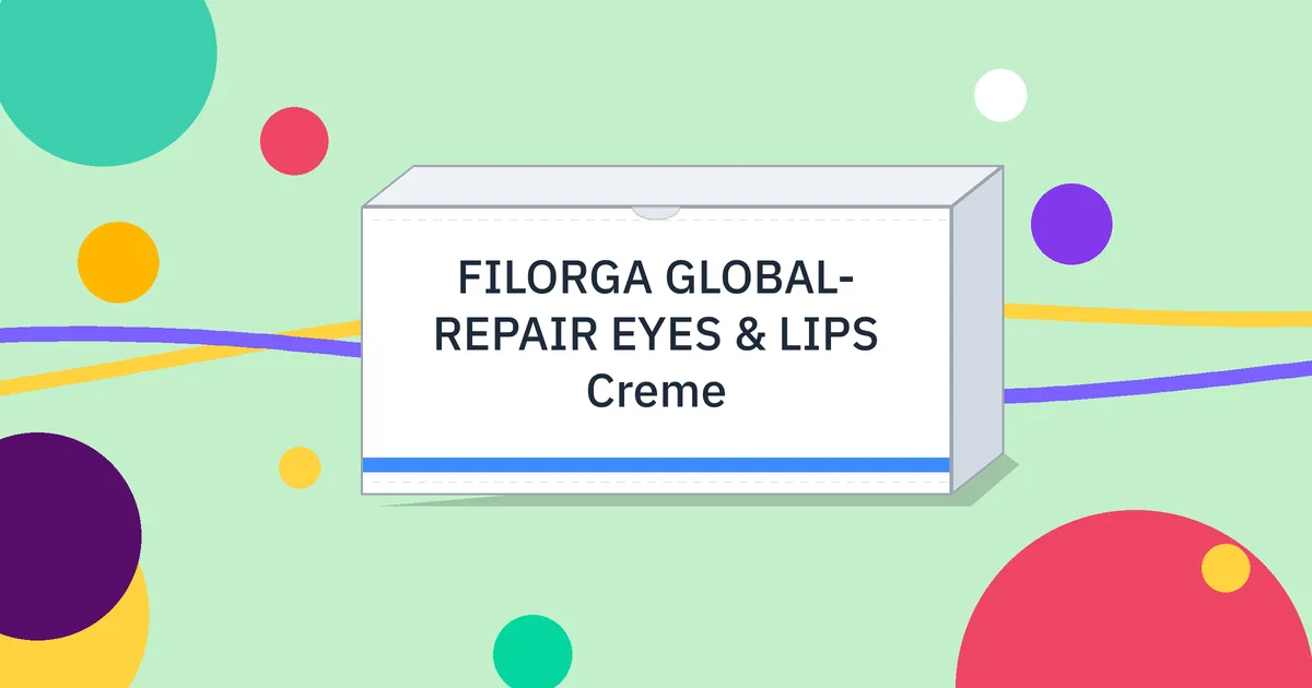 Symbolbild: Packung mit der Aufschrift FILORGA GLOBAL-REPAIR EYES & LIPS Creme (PZN 18898987) – Verfügbarkeit und Bezug in Apotheken in Frankfurt am Main