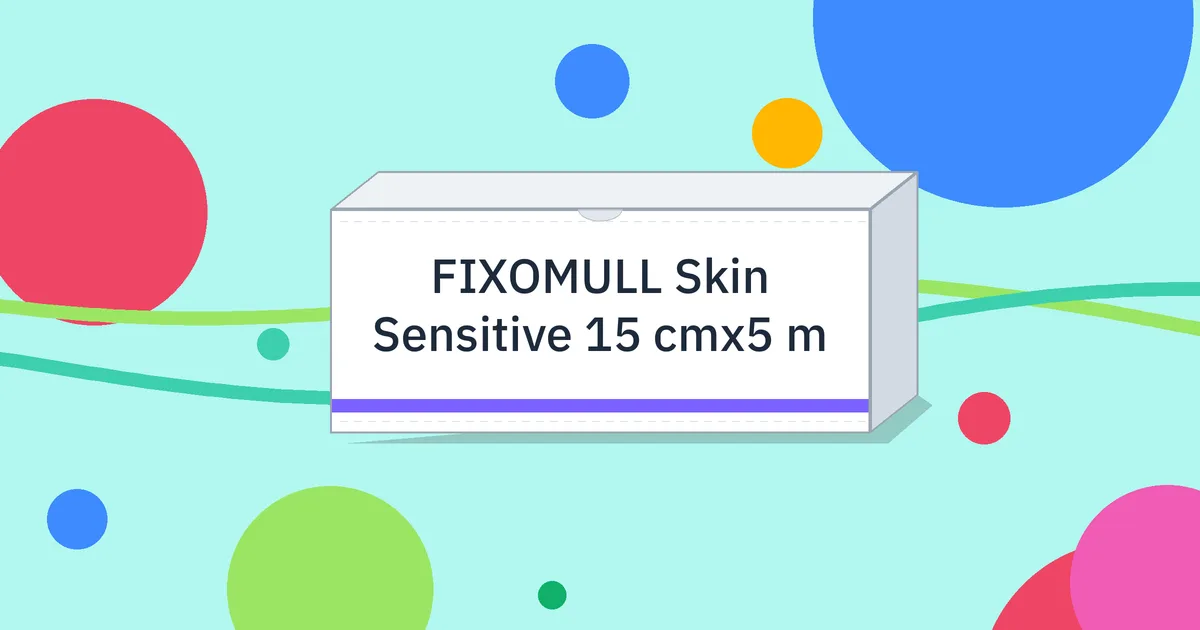 Symbolbild: Packung mit der Aufschrift FIXOMULL Skin Sensitive 15 cmx5 m (PZN 19346824) – Verfügbarkeit und Bezug in Apotheken in Frankfurt am Main