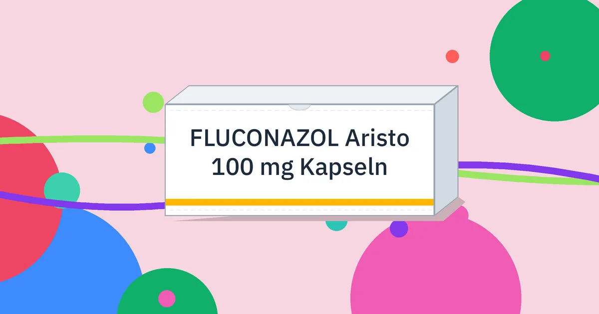 Symbolbild: Packung mit der Aufschrift FLUCONAZOL Aristo 100 mg Kapseln (PZN 07060399) – Verfügbarkeit und Bezug in Apotheken in Frankfurt am Main