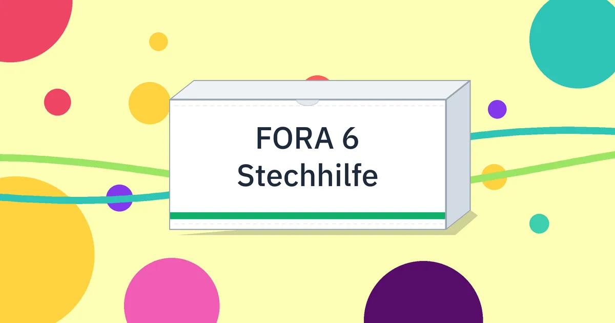 Symbolbild: Packung mit der Aufschrift FORA 6 Stechhilfe (PZN 15246830) – Verfügbarkeit und Bezug in Apotheken in Frankfurt am Main