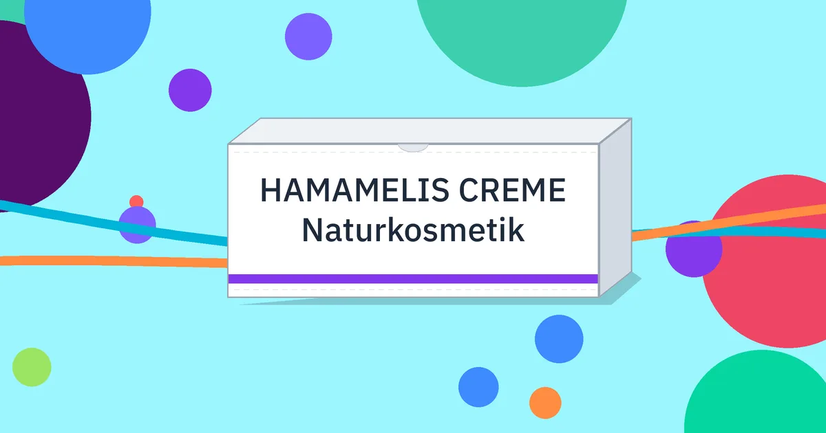 Symbolbild: Packung mit der Aufschrift HAMAMELIS CREME Naturkosmetik (PZN 13909835) – Verfügbarkeit und Bezug in Apotheken in Frankfurt am Main
