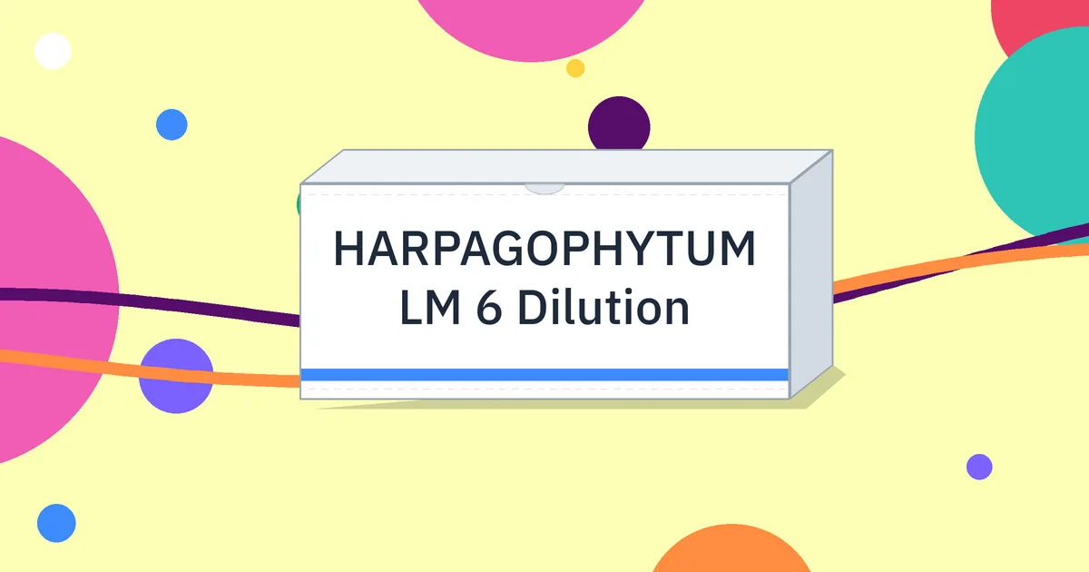 Symbolbild: Packung mit der Aufschrift HARPAGOPHYTUM LM 6 Dilution (PZN 13550618) – Verfügbarkeit und Bezug in Apotheken in Frankfurt am Main