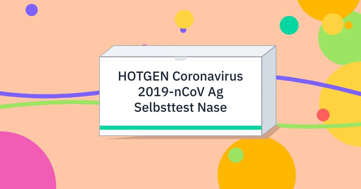 Symbolbild: Packung mit der Aufschrift HOTGEN Coronavirus 2019-nCoV Ag Selbsttest Nase (PZN 17588049) – Verfügbarkeit und Bezug in Apotheken in Frankfurt am Main