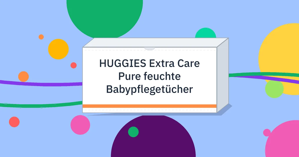 Symbolbild: Packung mit der Aufschrift HUGGIES Extra Care Pure feuchte Babypflegetücher (PZN 18063099) – Verfügbarkeit und Bezug in Apotheken in Frankfurt am Main
