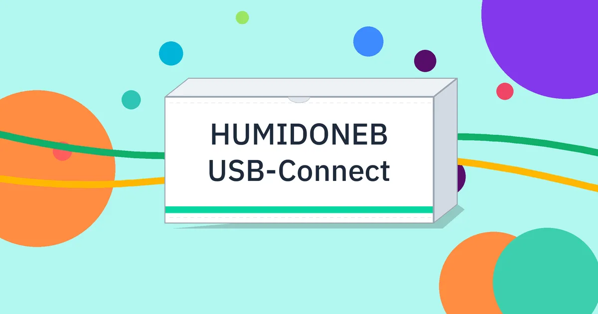 Symbolbild: Packung mit der Aufschrift HUMIDONEB USB-Connect (PZN 11321687) – Verfügbarkeit und Bezug in Apotheken in Frankfurt am Main