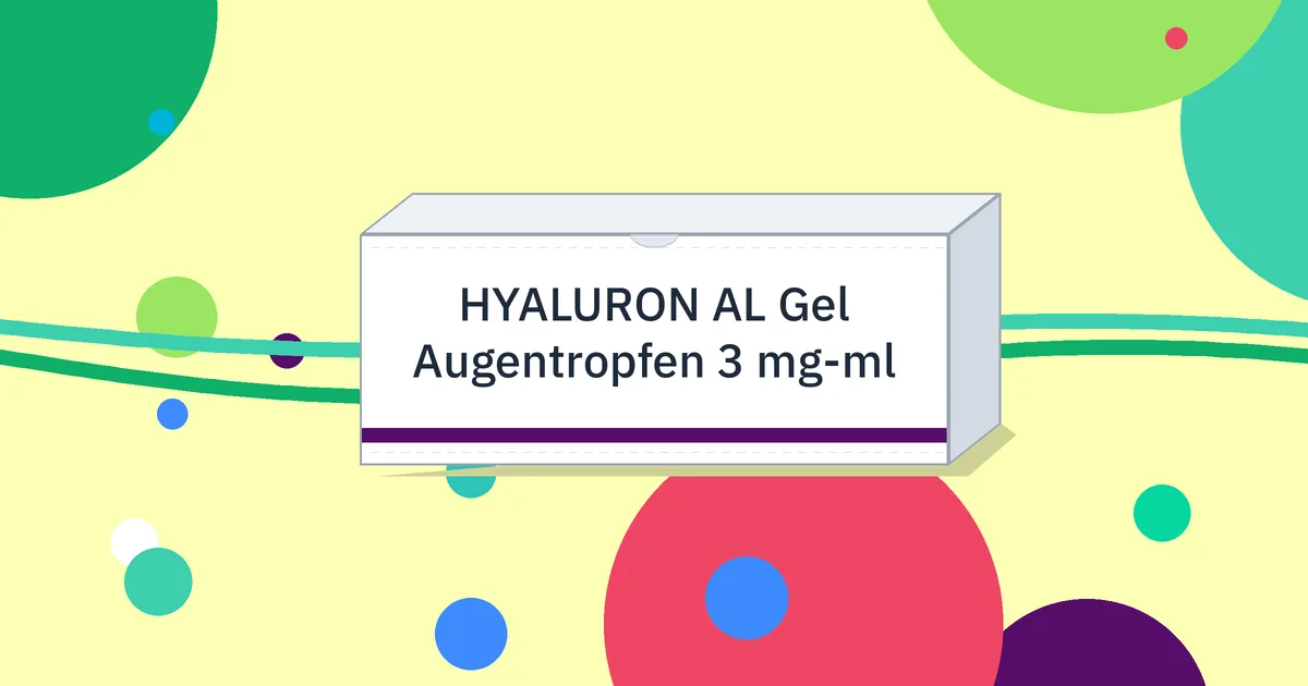 Symbolbild: Packung mit der Aufschrift HYALURON AL Gel Augentropfen 3 mg-ml (PZN 17844682) – Verfügbarkeit und Bezug in Apotheken in Frankfurt am Main