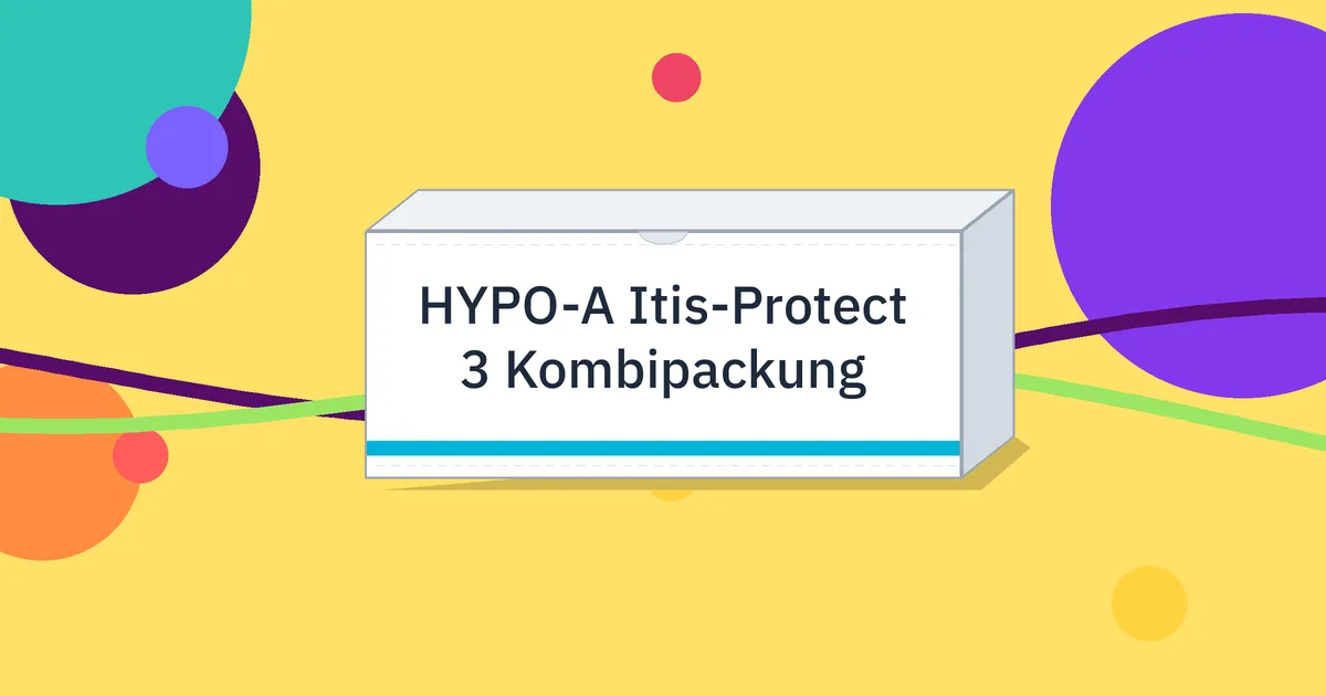 Symbolbild: Packung mit der Aufschrift HYPO-A Itis-Protect 3 Kombipackung (PZN 20372761) – Verfügbarkeit und Bezug in Apotheken in Frankfurt am Main