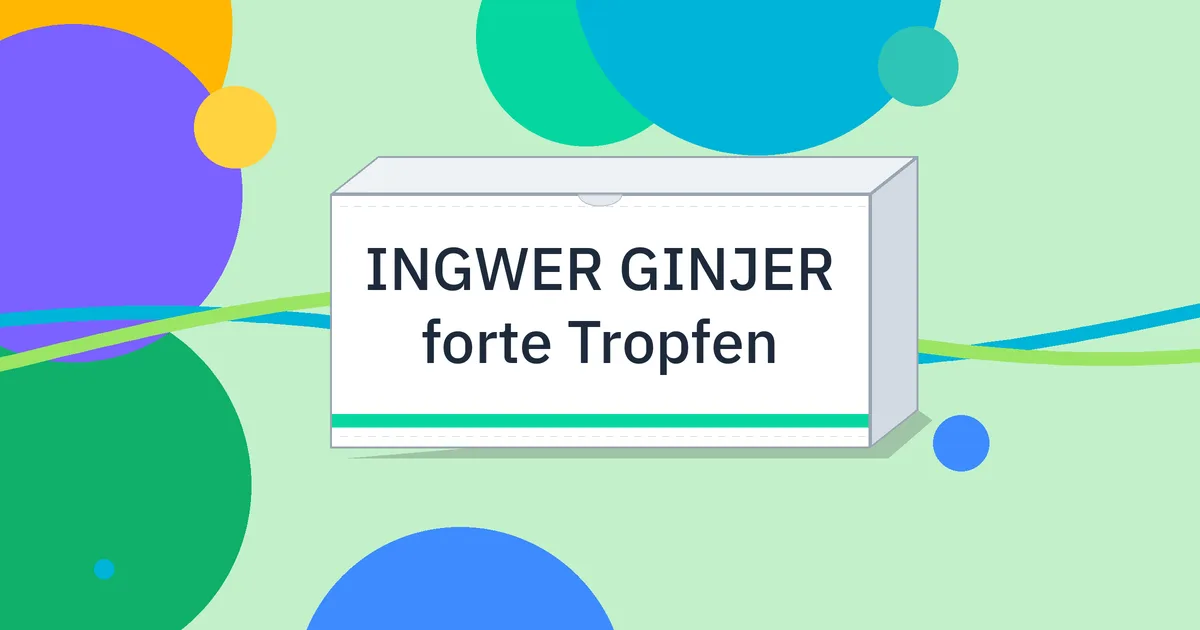 Symbolbild: Packung mit der Aufschrift INGWER GINJER forte Tropfen (PZN 10810800) – Verfügbarkeit und Bezug in Apotheken in Frankfurt am Main