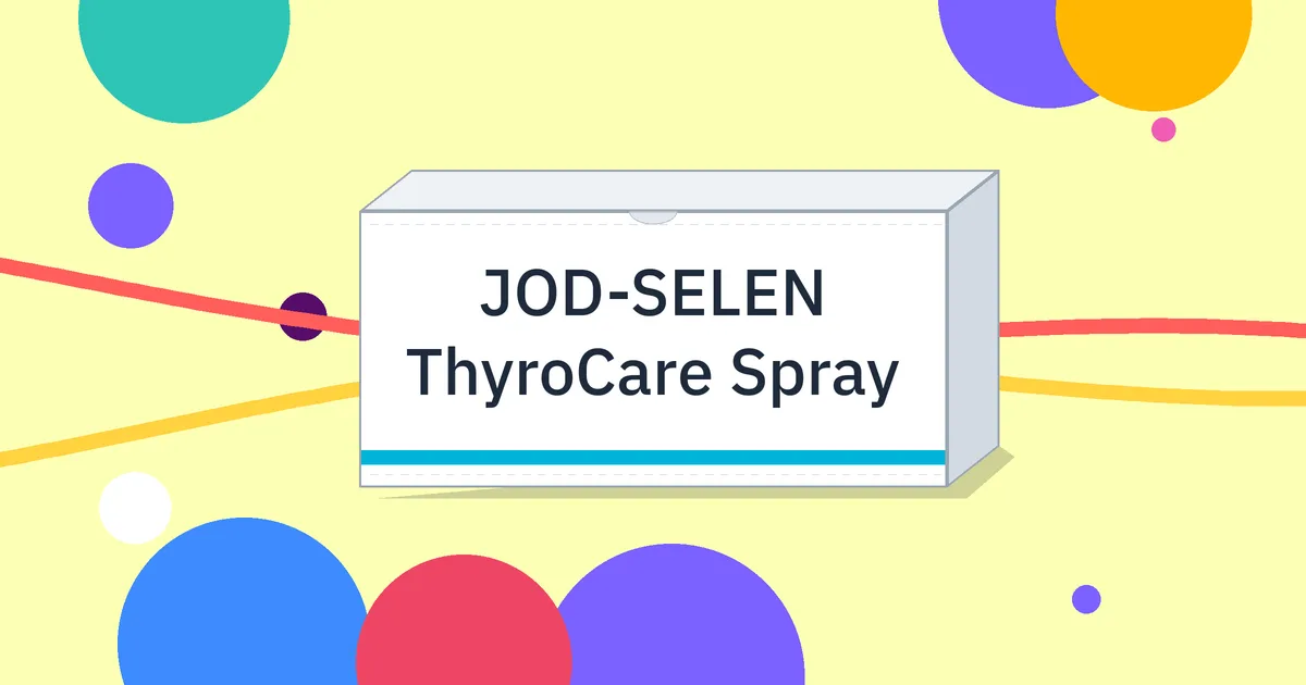 Symbolbild: Packung mit der Aufschrift JOD-SELEN ThyroCare Spray (PZN 20601954) – Verfügbarkeit und Bezug in Apotheken in Frankfurt am Main