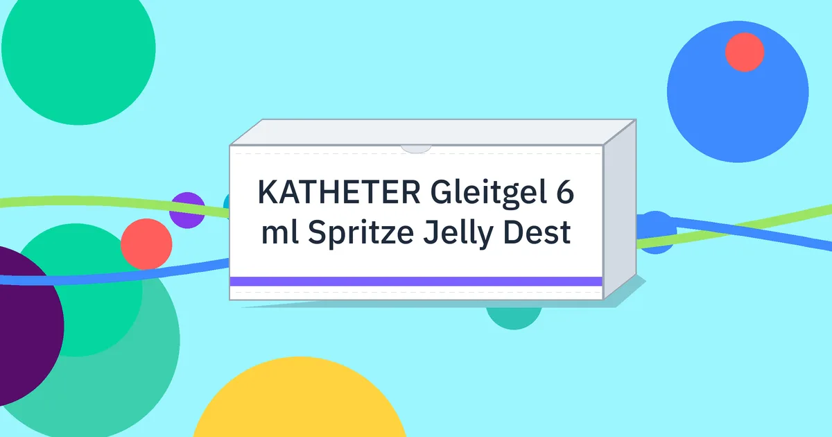 Symbolbild: Packung mit der Aufschrift KATHETER Gleitgel 6 ml Spritze Jelly Dest (PZN 12725932) – Verfügbarkeit und Bezug in Apotheken in Frankfurt am Main