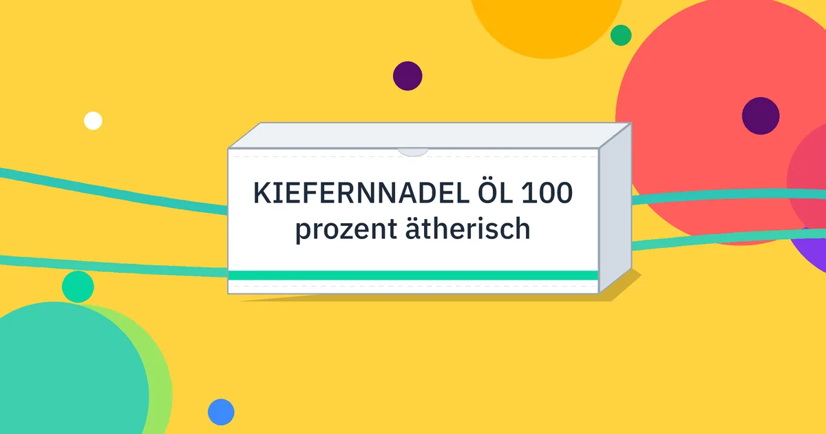 Symbolbild: Packung mit der Aufschrift KIEFERNNADEL ÖL 100 prozent ätherisch (PZN 07616690) – Verfügbarkeit und Bezug in Apotheken in Frankfurt am Main