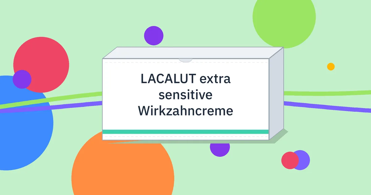 Symbolbild: Packung mit der Aufschrift LACALUT extra sensitive Wirkzahncreme (PZN 10991693) – Verfügbarkeit und Bezug in Apotheken in Frankfurt am Main