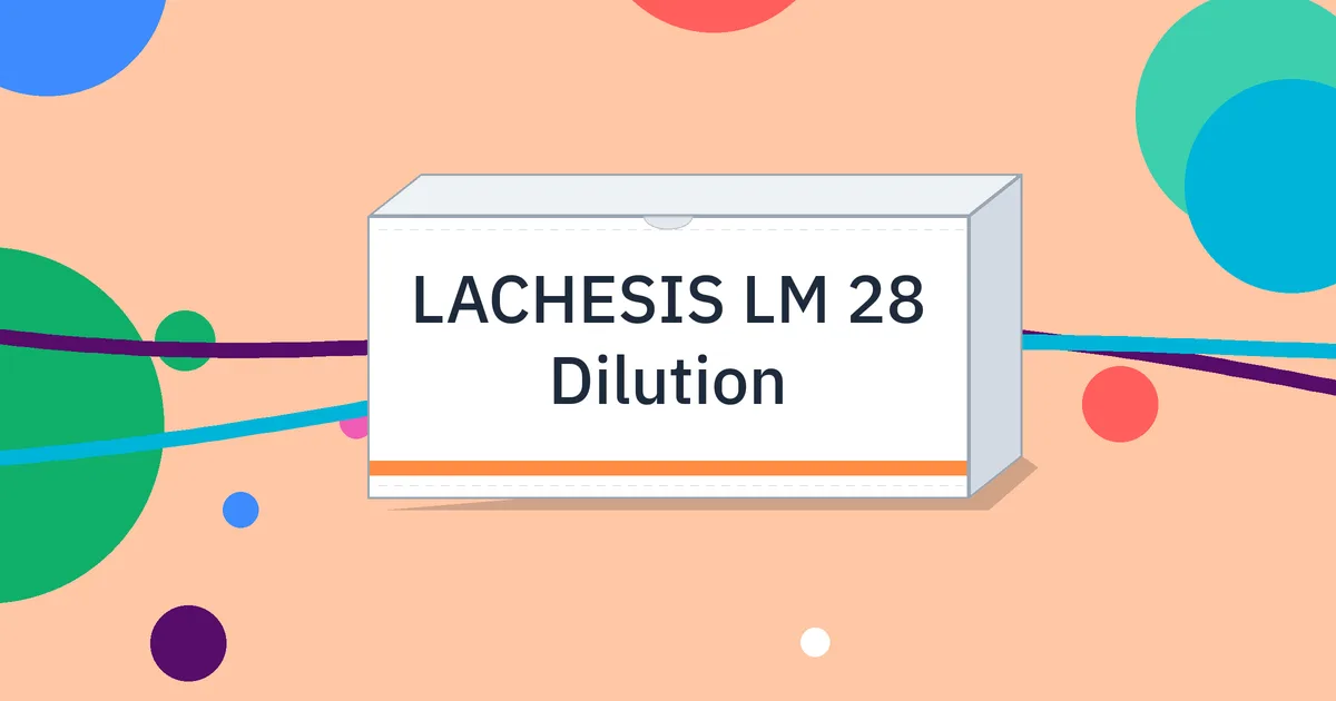 Symbolbild: Packung mit der Aufschrift LACHESIS LM 28 Dilution (PZN 12929505) – Verfügbarkeit und Bezug in Apotheken in Frankfurt am Main