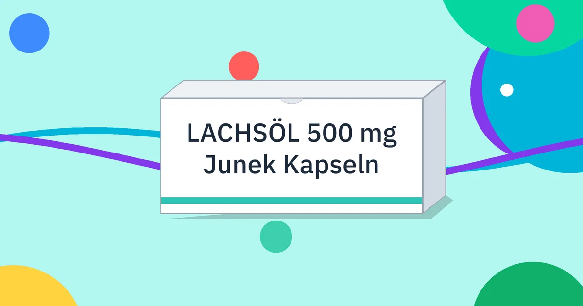 Symbolbild: Packung mit der Aufschrift LACHSÖL 500 mg Junek Kapseln (PZN 07079602) – Verfügbarkeit und Bezug in Apotheken in Frankfurt am Main