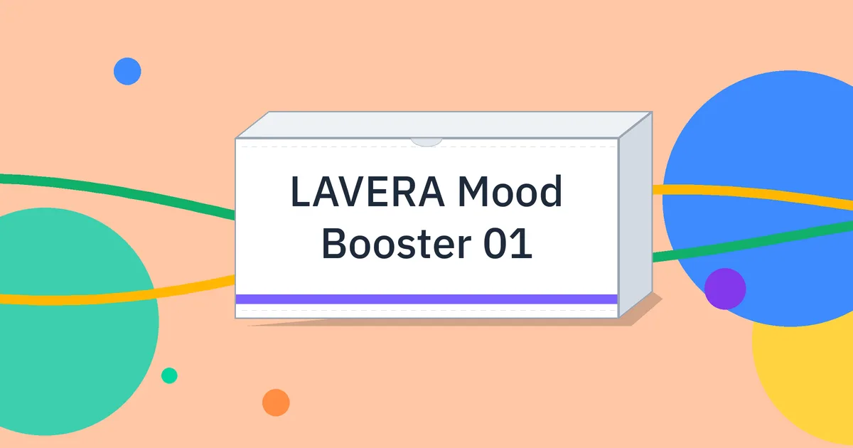 Symbolbild: Packung mit der Aufschrift LAVERA Mood Booster 01 (PZN 19416482) – Verfügbarkeit und Bezug in Apotheken in Frankfurt am Main